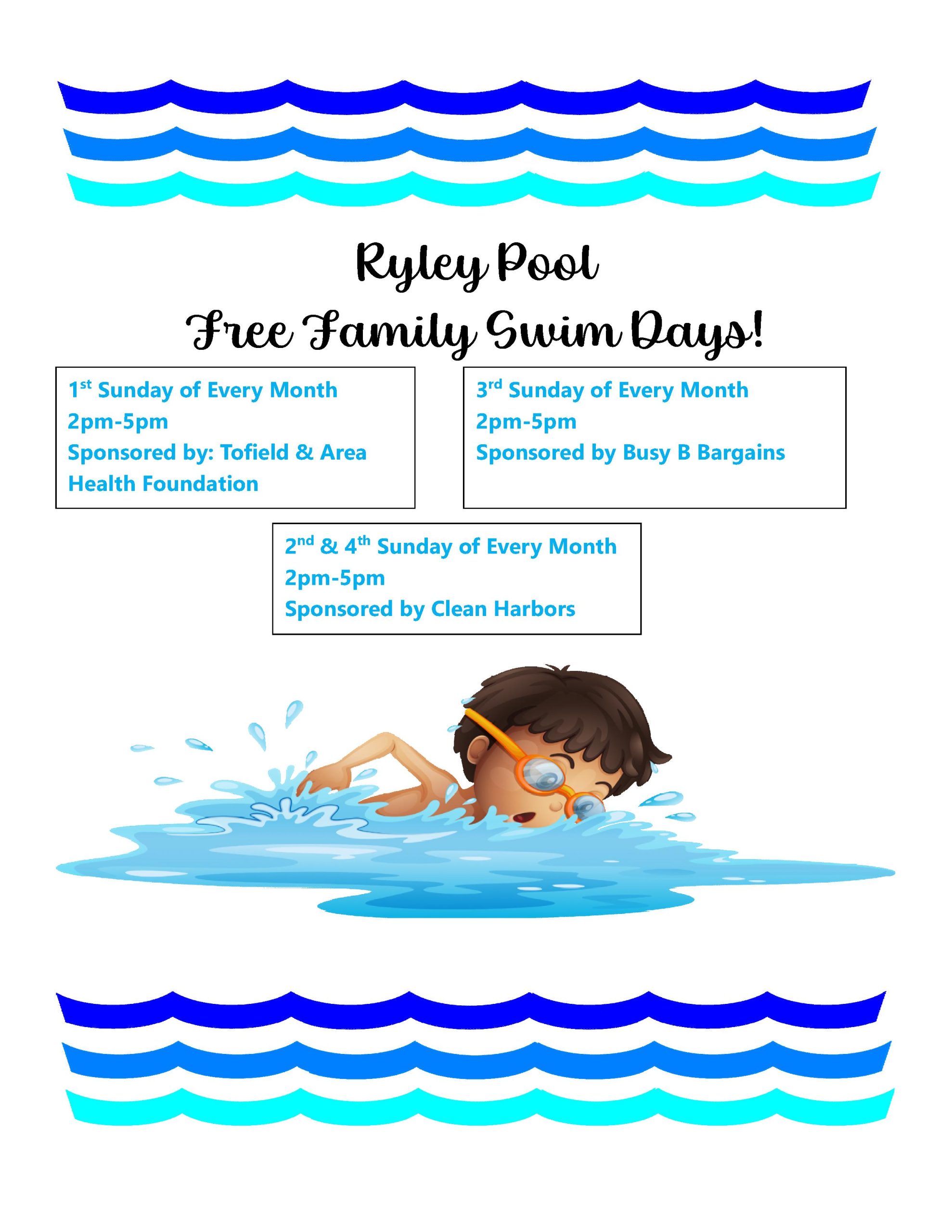 Ryley Pool – 2024 Free Family Swim Info! – Village of Ryley