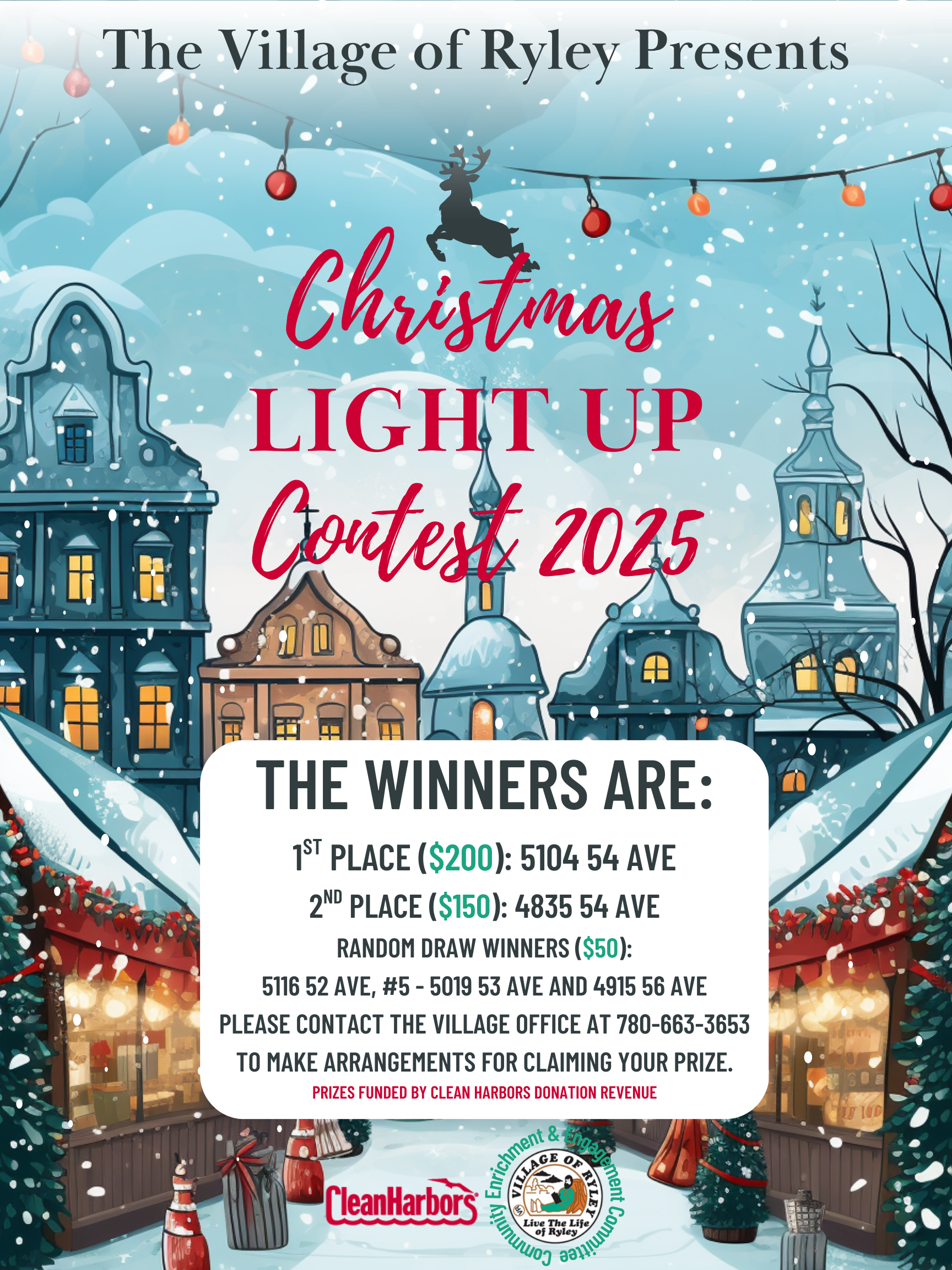 2025 Ryley Christmas Light Up Contest Winners – Village of Ryley
